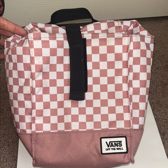 Vans | Other | Vans Pink Checkered Insulated Lunch Box | Poshmark